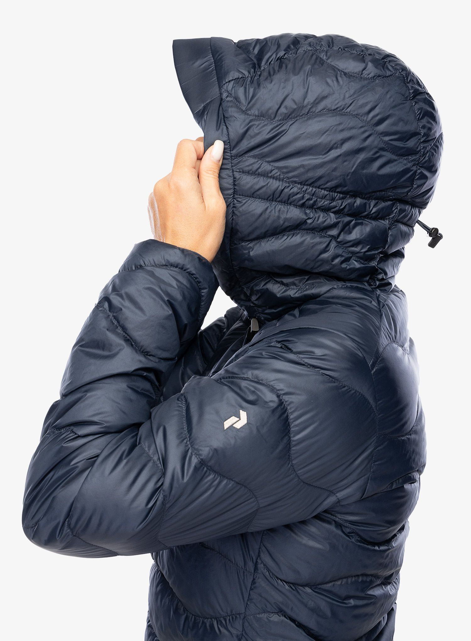 Ženska perjana jakna Peak Performance Helium Down Hood Jacket - blue ...